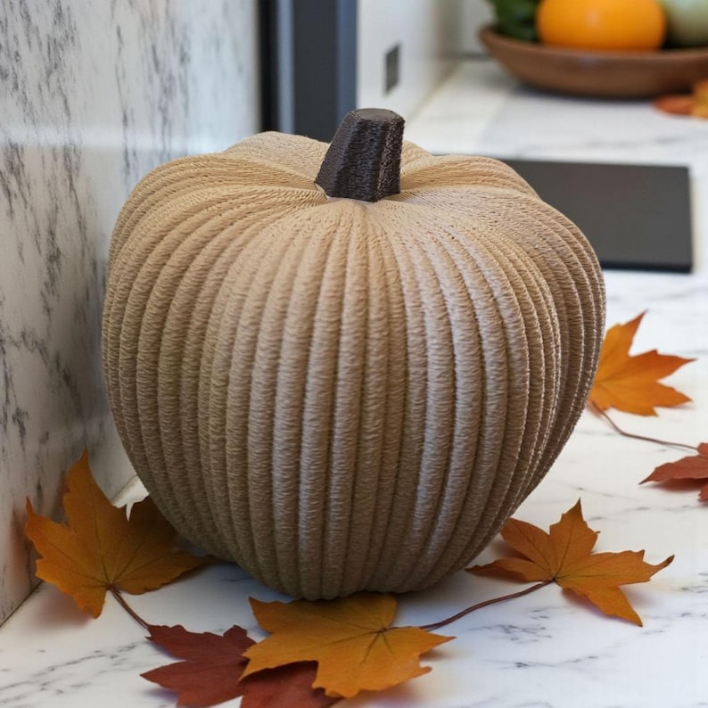Minimalist Pumpkin Decor: Modern Neutral Fall Accent - PLA Plastic - Etsy