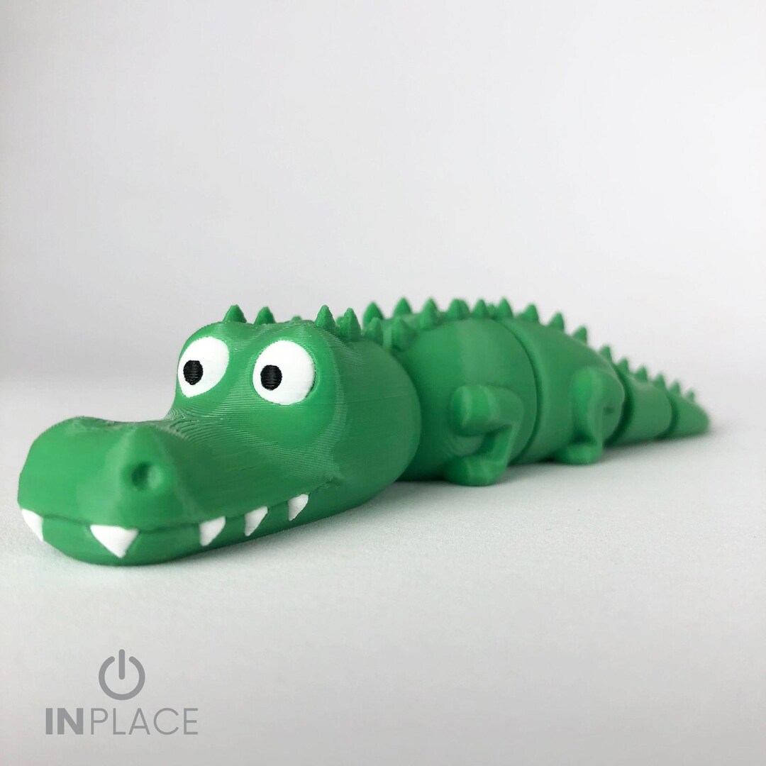 Inplace Fidget Croc | Cute Crocodile | 3D Printed Flexi Toy ...