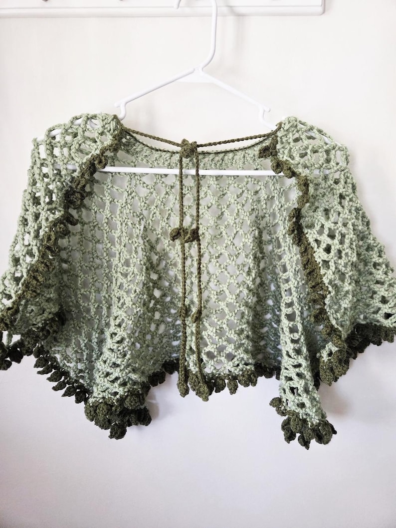 Crochet Pattern: Leafy Capelet - Beginner-friendly Cottagecore ...