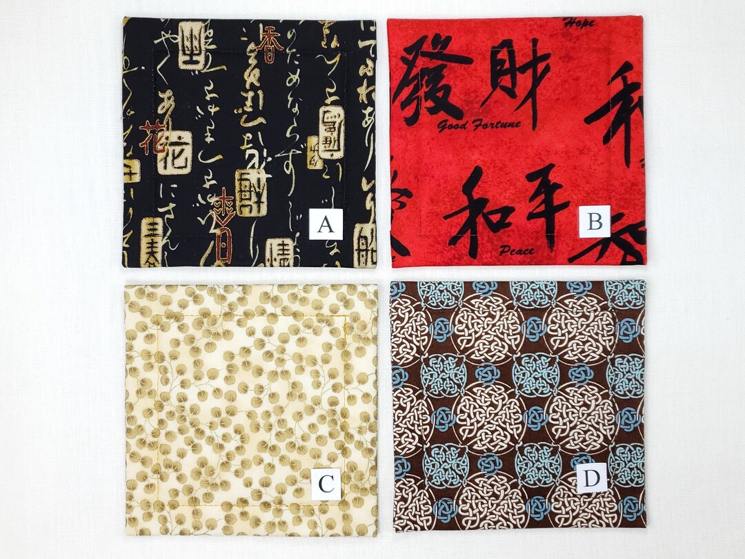 Oriental Cloth Coaster - Celtic Knot Cloth Coaster - Cloth Coaster ...