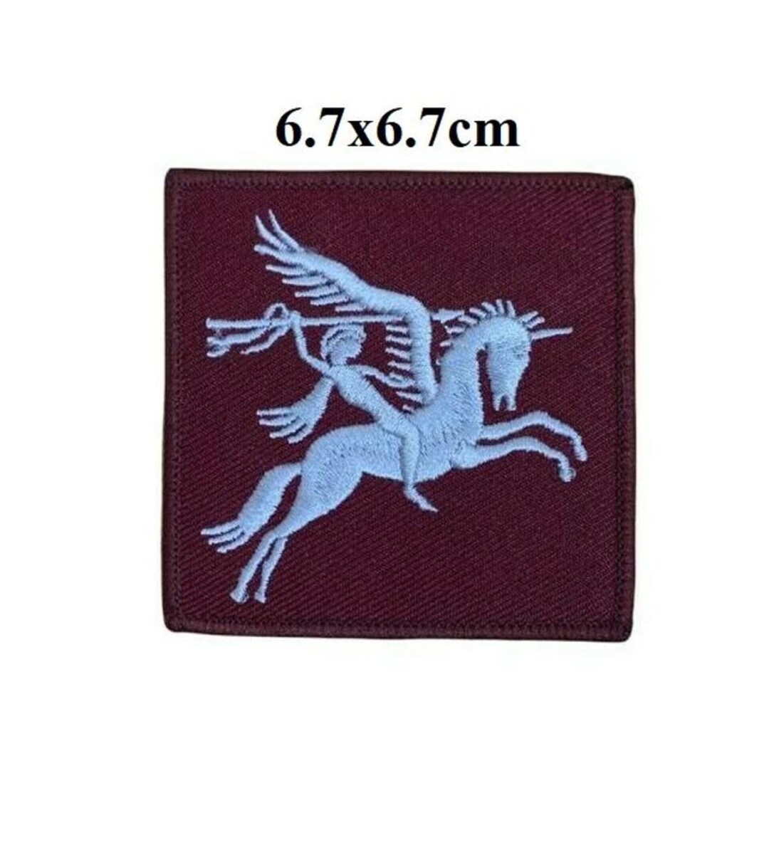 Pegasus Airborne DZ Flash Army Military Sew on Embroidered Patch badge ...