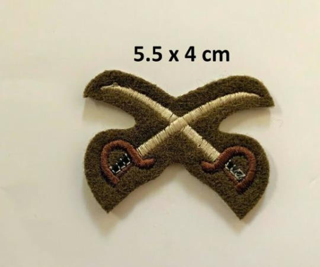 British Army Military PTI Crossed Swords Sew on Patch Jacket jeans n ...