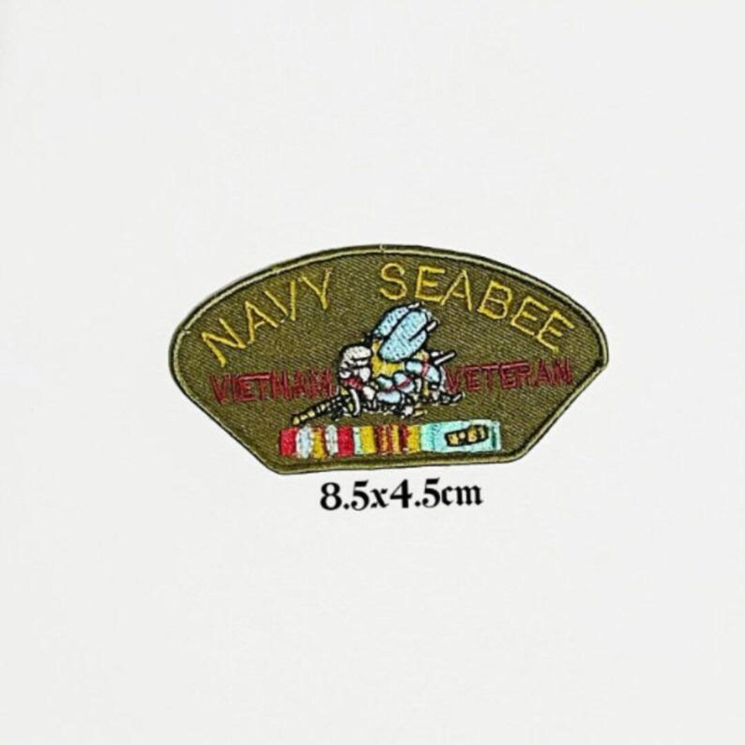 USA Navy Seabee War Veteran Army Embroidered Patch Badge Sew on ONLY for Jacket Jeans bags n-861 ...