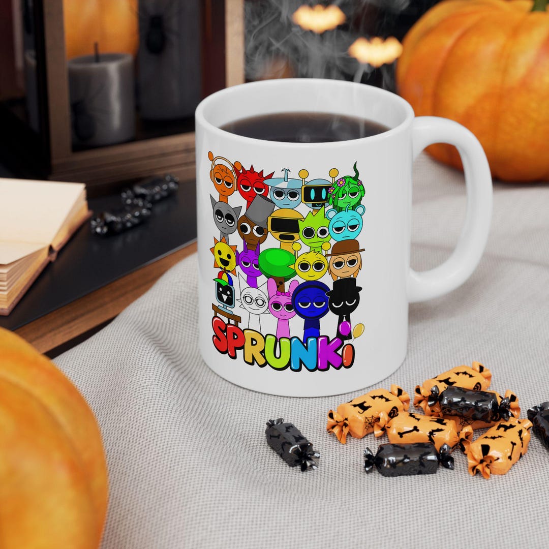 Sprunki Ceramic Mug, Fun Sprunki Game Lovers Cup, 11oz 15oz Tea Coffee ...