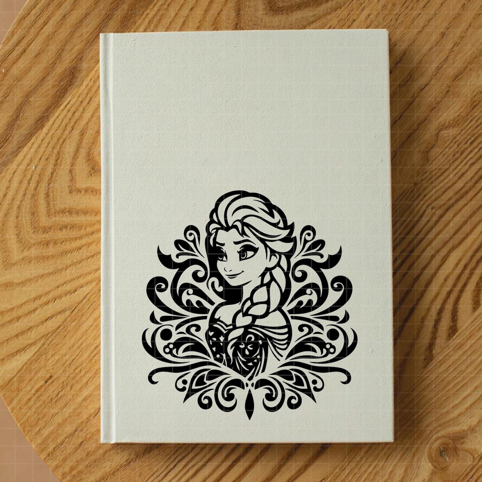 2828 - Princess Elsa Outline SVG, PNG, EPS - Disneyy Princess Frozen ...