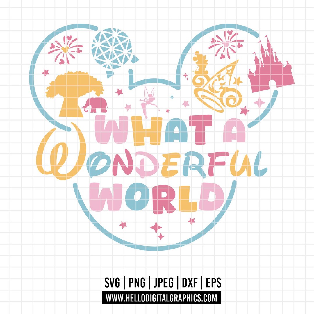 3089 - Disneey Wonderful World SVG, EPS, PNG - Castle Magic Kingdom ...