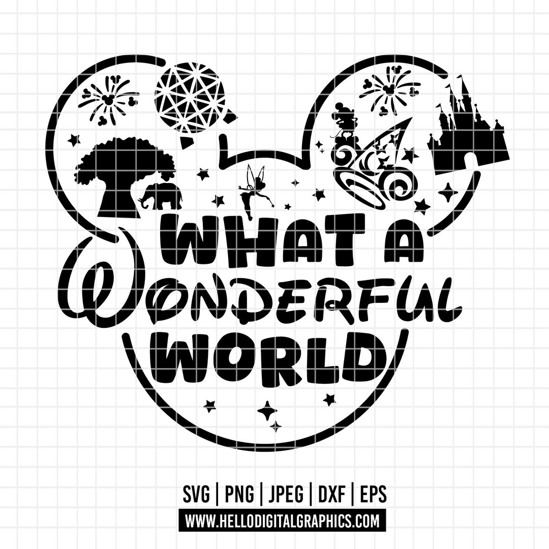 3072 - Disneey Wonderful World SVG, EPS, PNG - Castle Magic Kingdom ...