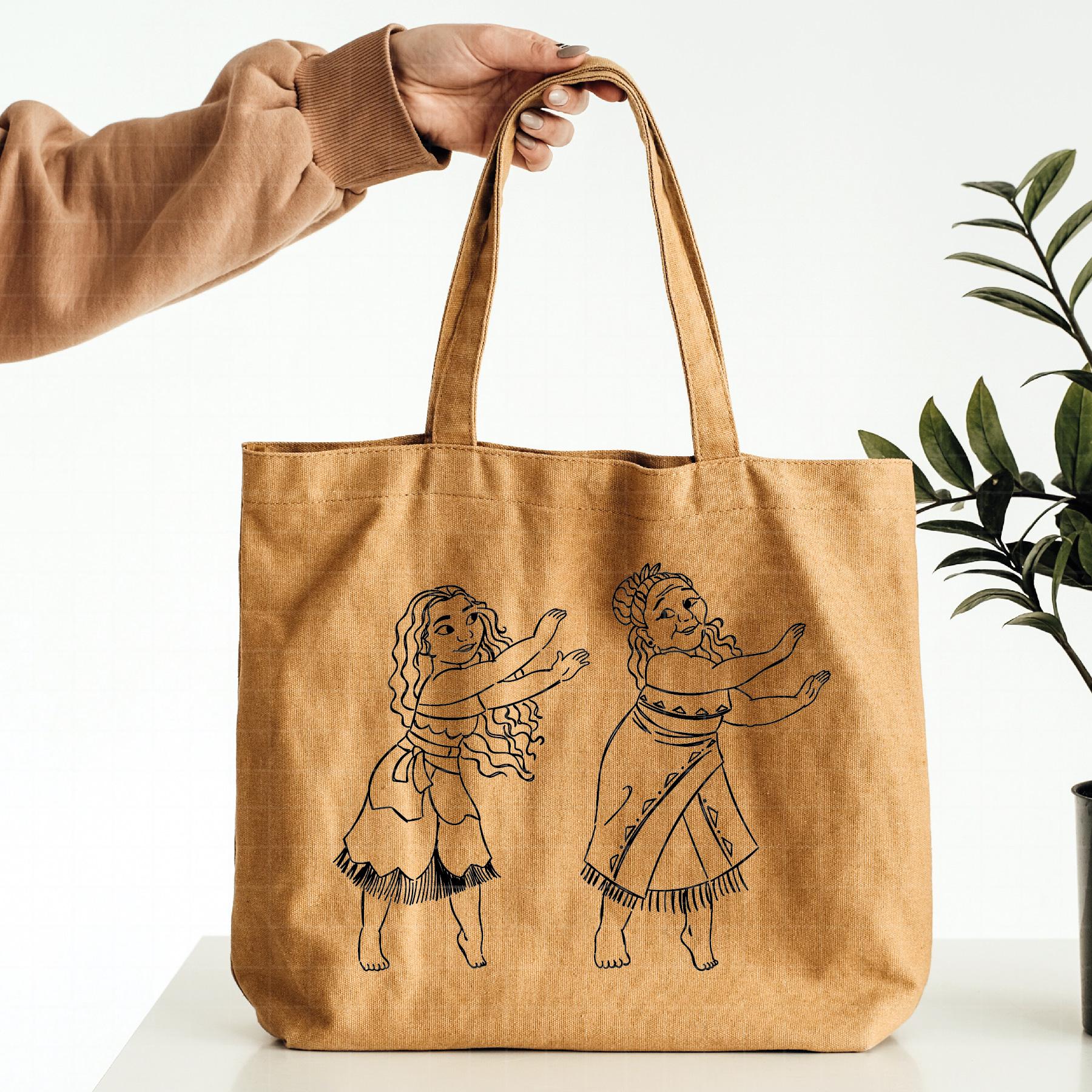 1919 - Moana & Tala Outline SVG,EPS,PNG- Moana and Tala Love's Clipart ...