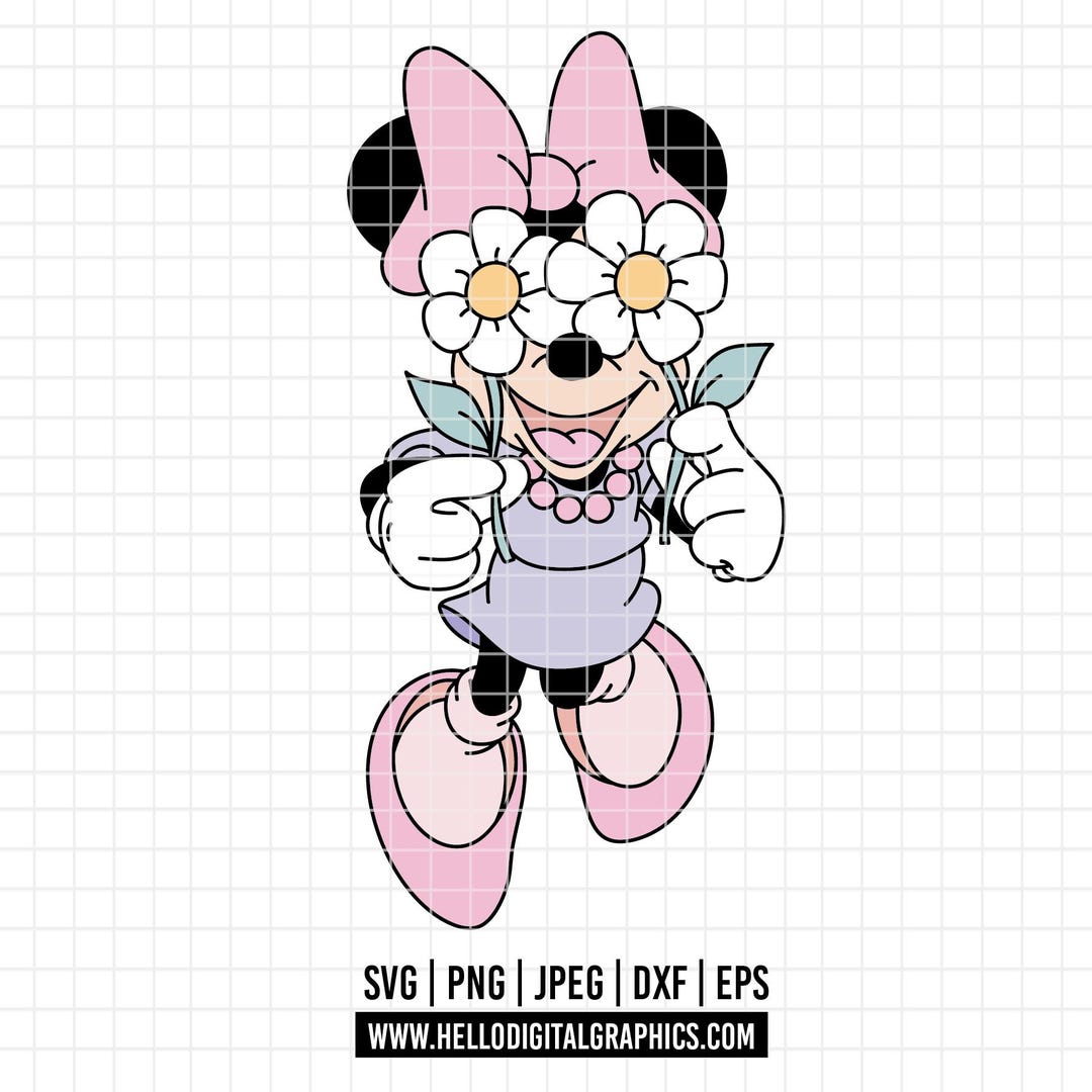 2473 - Minnie fofa SVG, EPS, PNG - Disneyy friends Minnie clipart ...