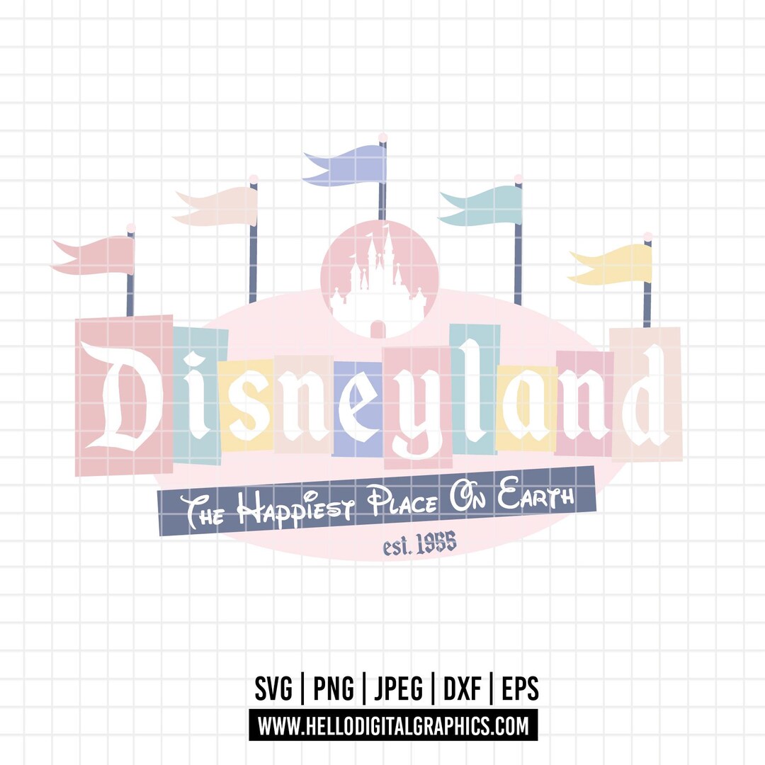 3155 - Disneyland Castle SVG, EPS, PNG - Disneeyy-inspired 'it's a ...