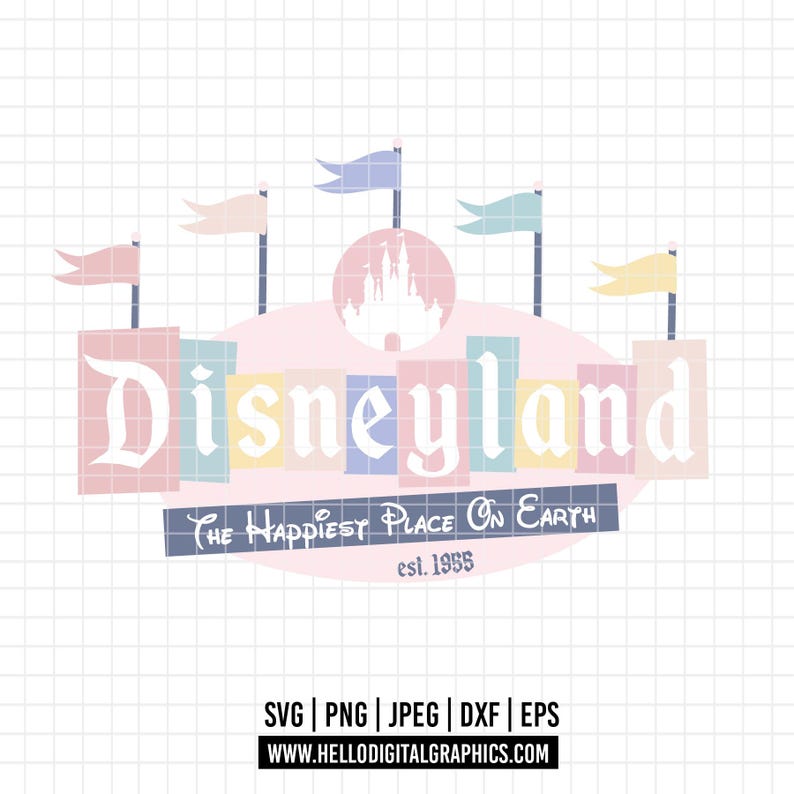 3155 - Disneyland Castle SVG, EPS, PNG - Disneeyy-inspired 'it's a ...