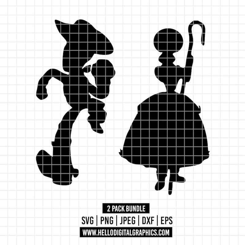 Woody and Bo Peep Dtf - Etsy
