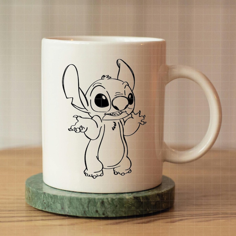 3316 - Stitch Confused SVG, EPS, PNG - Lilo Y Stitch Clipart Vector ...