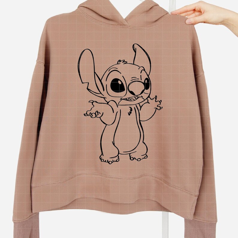 3316 - Stitch Confused SVG, EPS, PNG - Lilo Y Stitch Clipart Vector ...