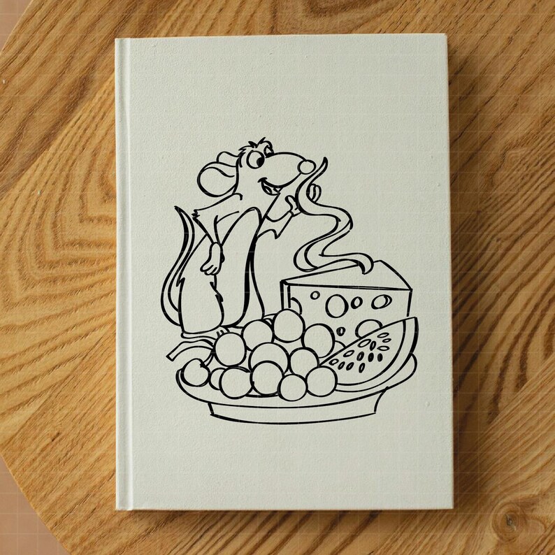 2845 - Ratatouille's Food SVG, PNG, EPS - Ratatouille Line Art/outline ...