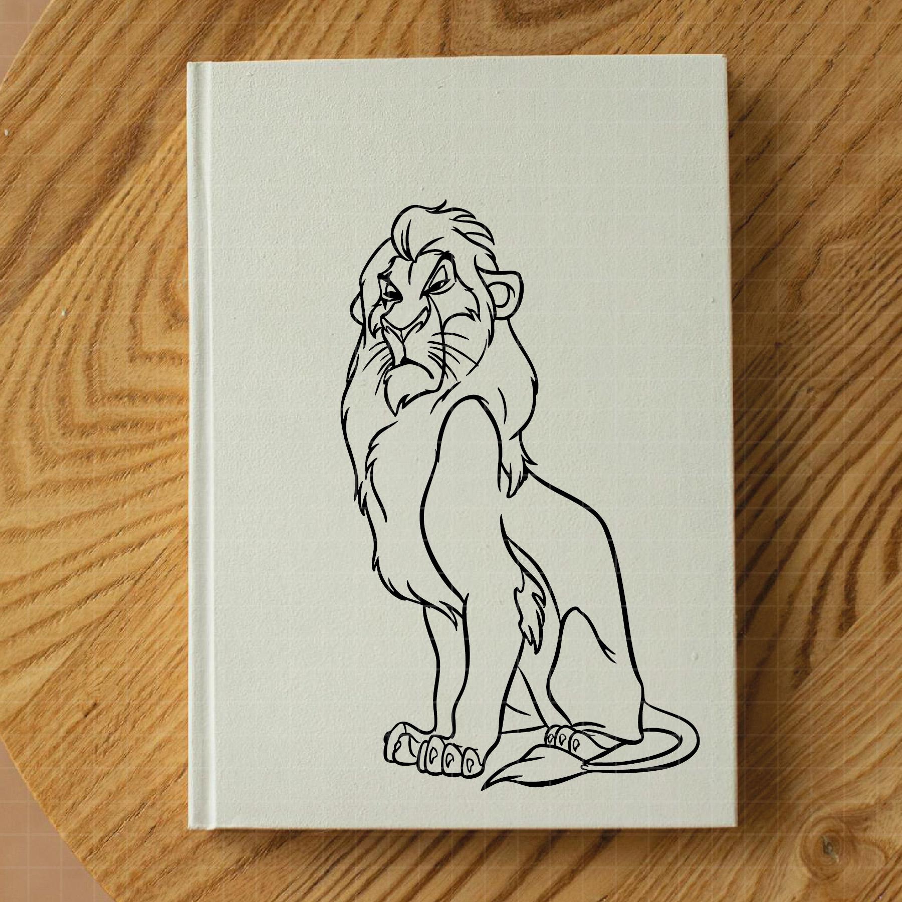 3032 - Scar to the Lion King SVG, EPS, PNG - Scar Clipart Vector ...