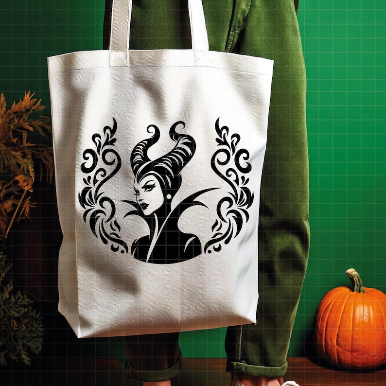 1845 Maleficent SVG EPS PNG Maleficent Outline Clipart Vector ...