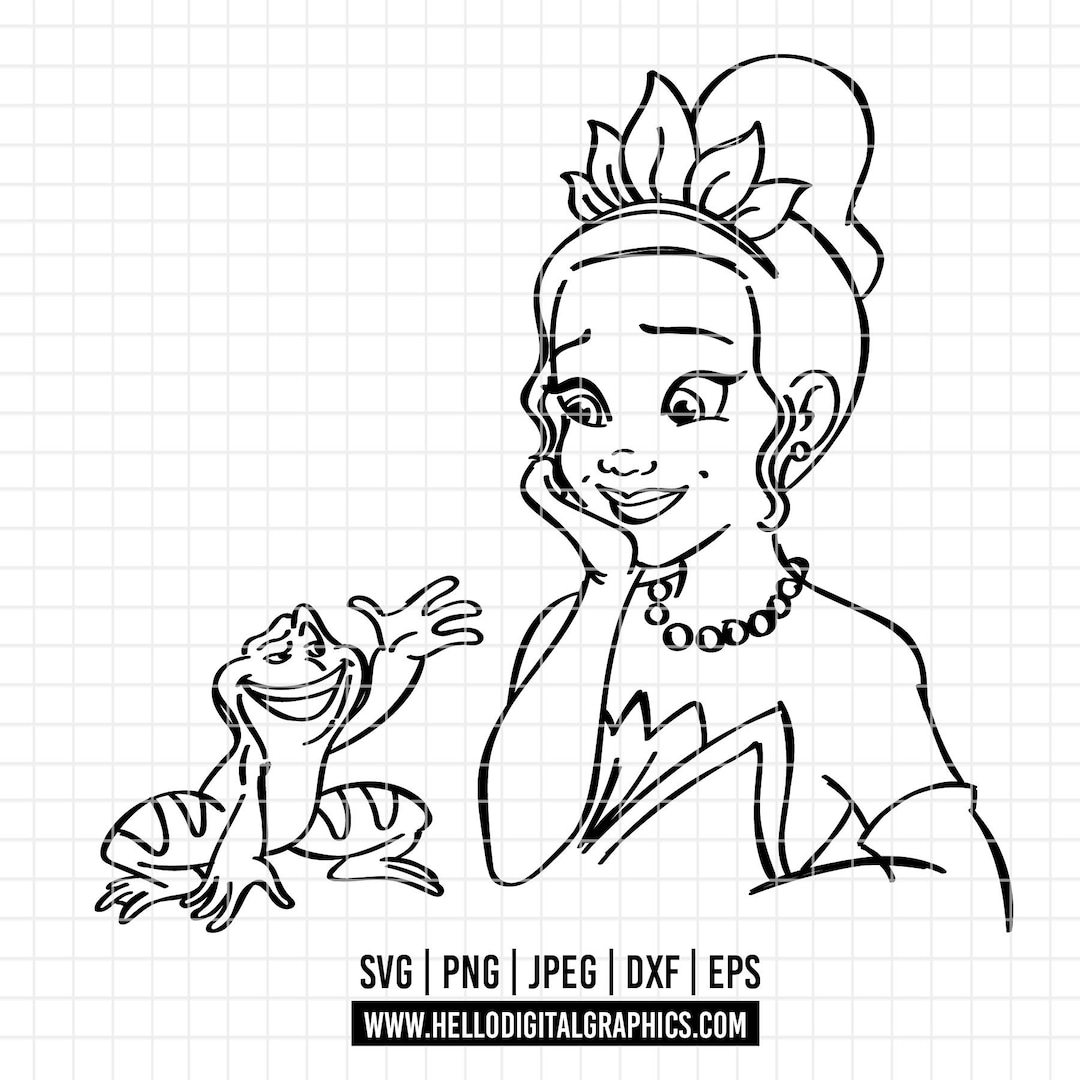2592 - the Princess and the Frog Icon SVG, EPS, PNG - the Princess and ...