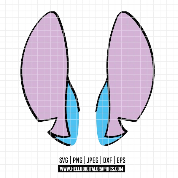 Stitch Ears Template - Etsy