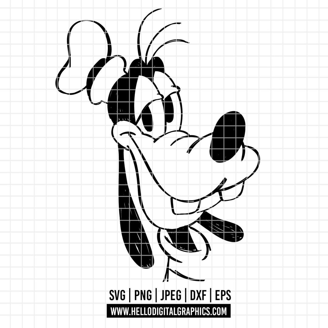 2146 - Goofy Sketch SVG, EPS, PNG - Goofy Est. 1928 Clipart Vector ...