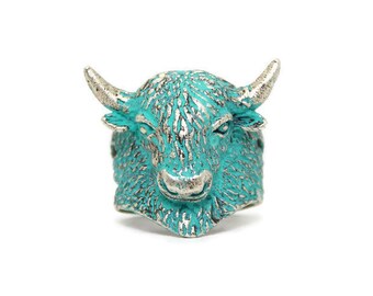 Bison Jewelry Buffalo Ring Jewelry Sterling Silver Handmade - Etsy