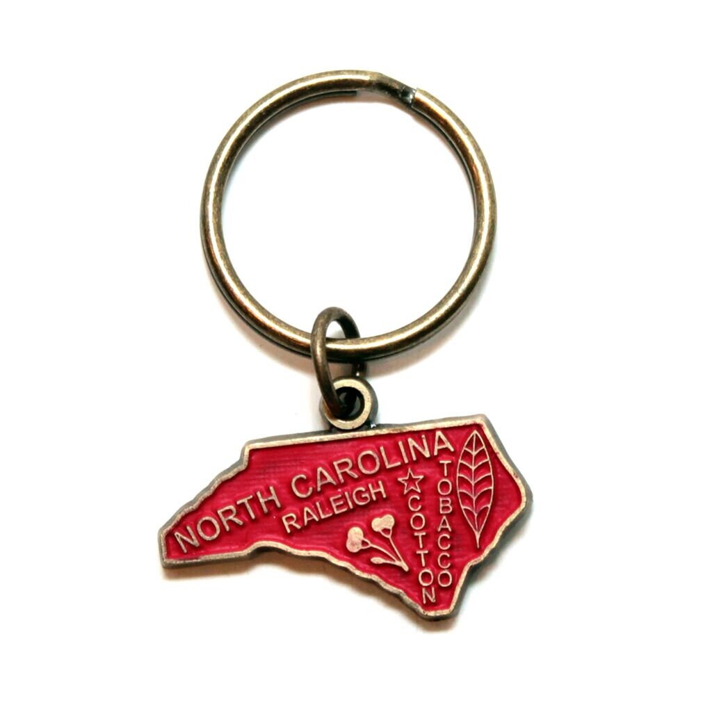 North Carolina Keychain High Quality Thick Metal State Love - Etsy