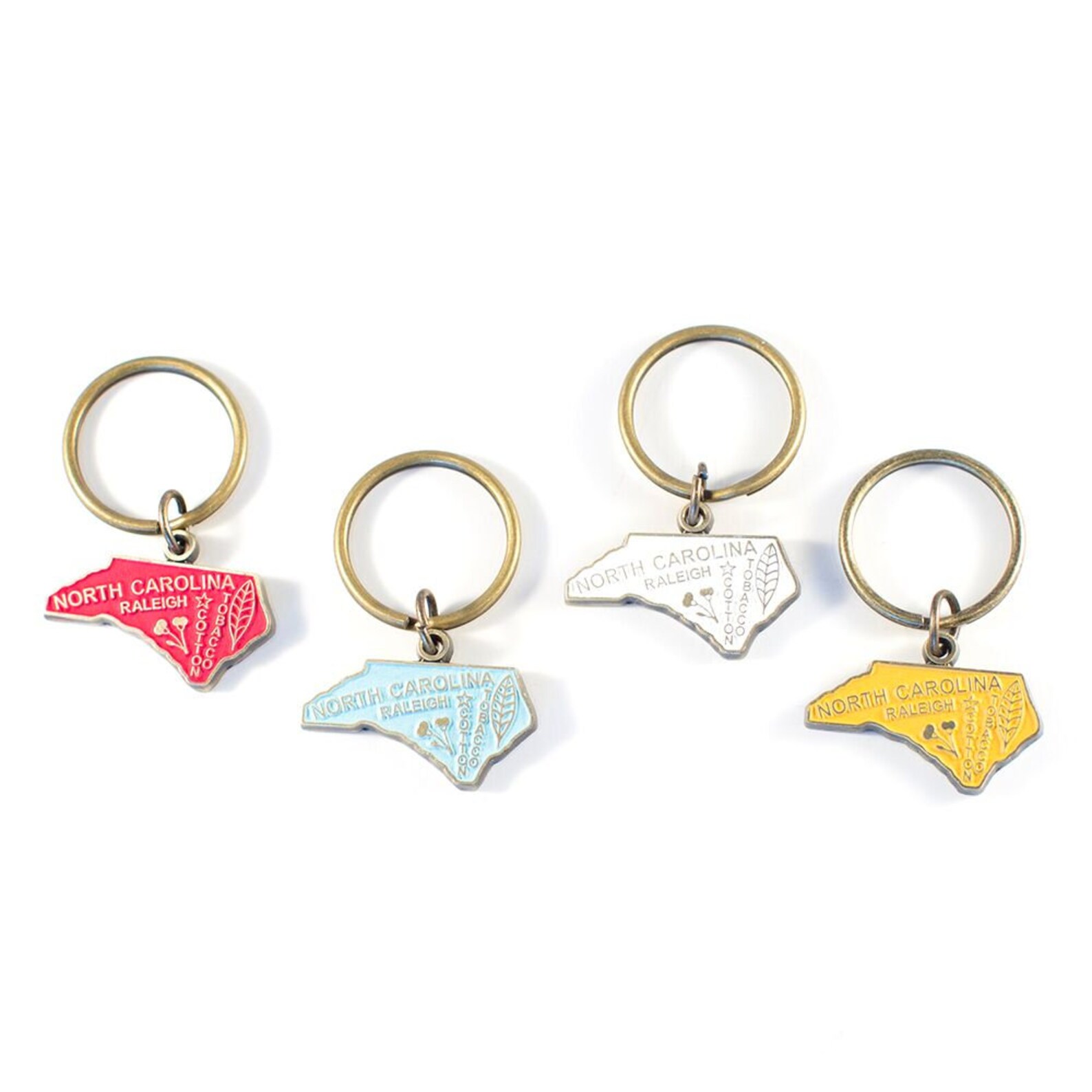 North Carolina Keychain High Quality Thick Metal State Love - Etsy