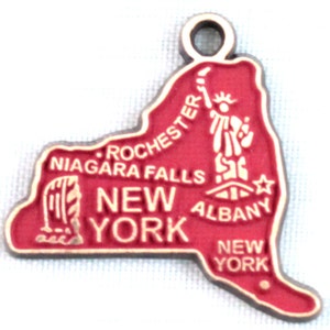 New York Love State Charm Bracelet, Necklace, or Charm Only - Etsy