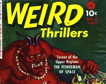 Vintage Horror Comic Book Blank Note Card Holiday Birthday - Etsy