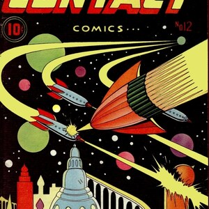 Old Time Comic Book Cover Vintage Image Collection Blank Cards Handmade ...