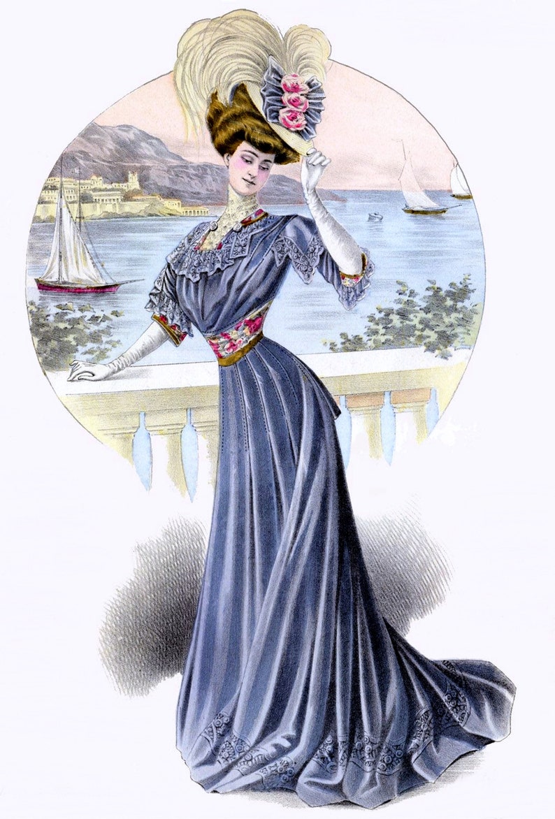 1900's Vintage Image Fashion Plates Handmade Note Cards Set of 10 ...