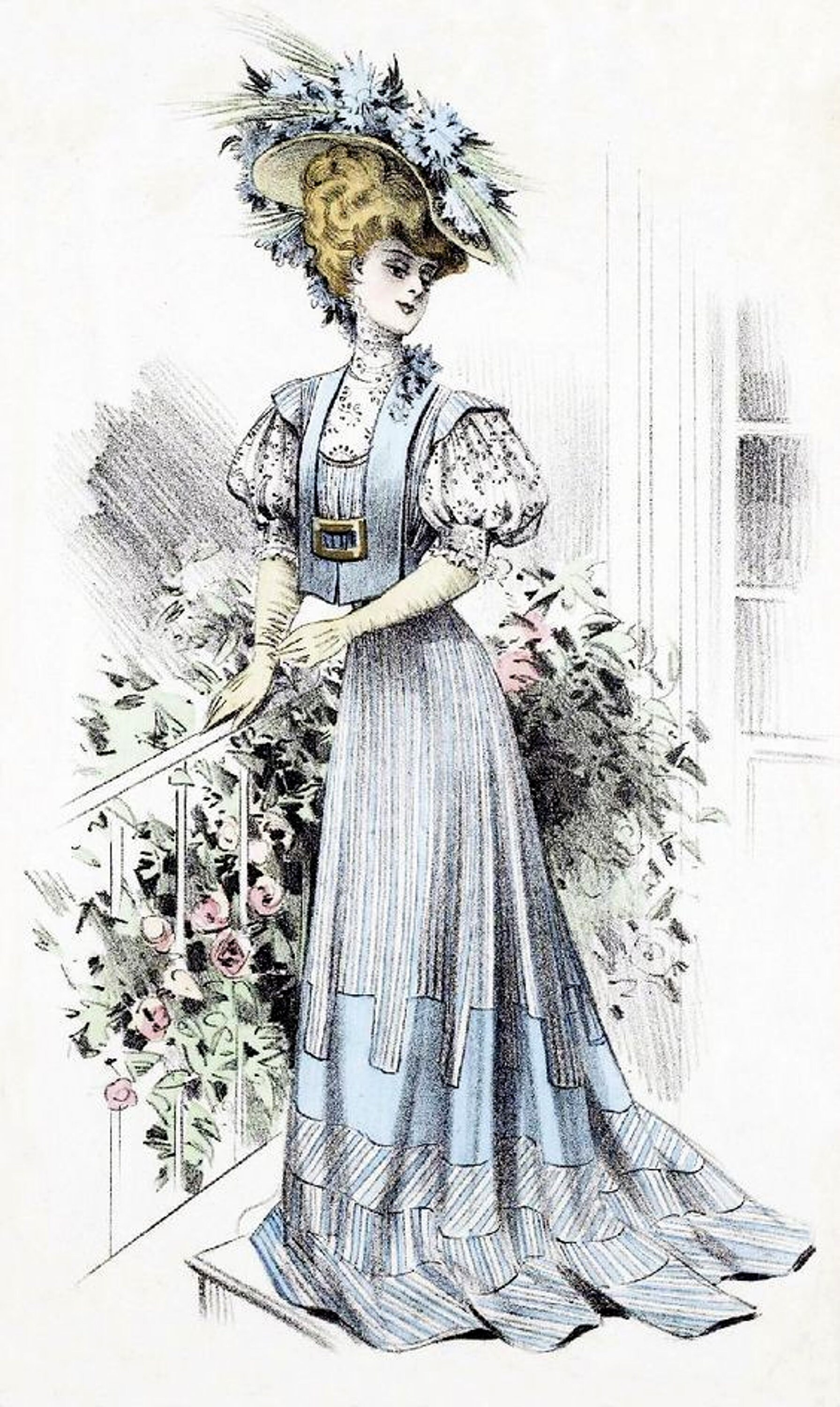 1900's Vintage Image Fashion Plates Handmade Note Cards Set of 10 ...