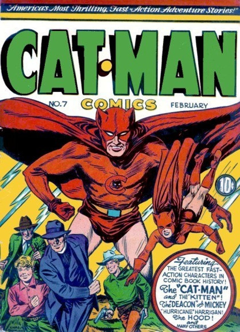 Old Time Comic Book Cover Vintage Image Collection Blank Cards - Etsy
