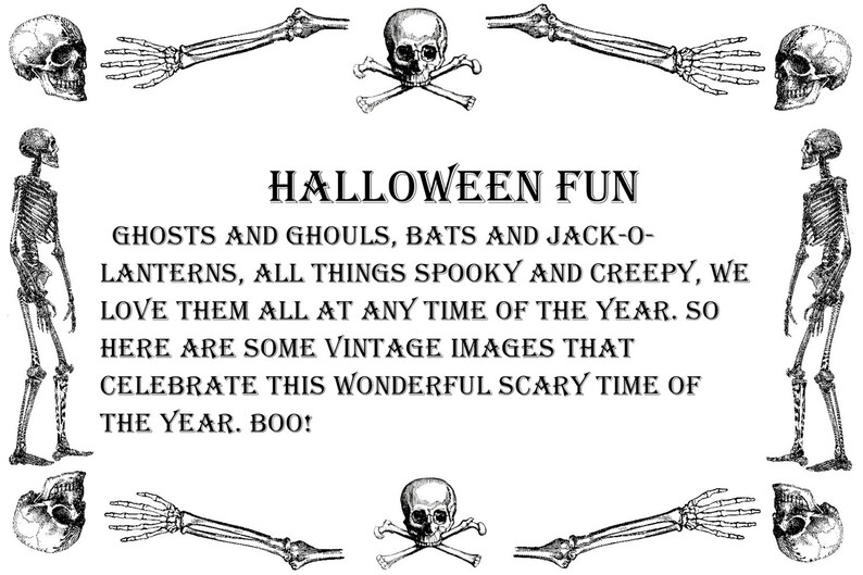 Vintage Halloween Spooky Dancing Devils Blank Note Card - Etsy