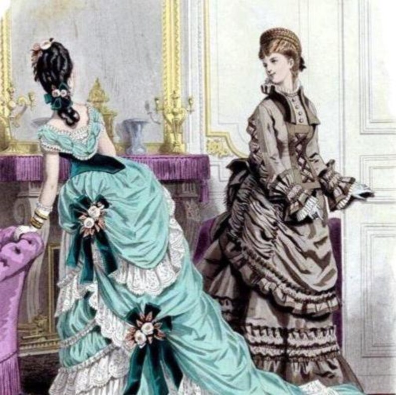 1870's Fashion Notecard Boxed Collection #1 Victorian Vintage Antique ...