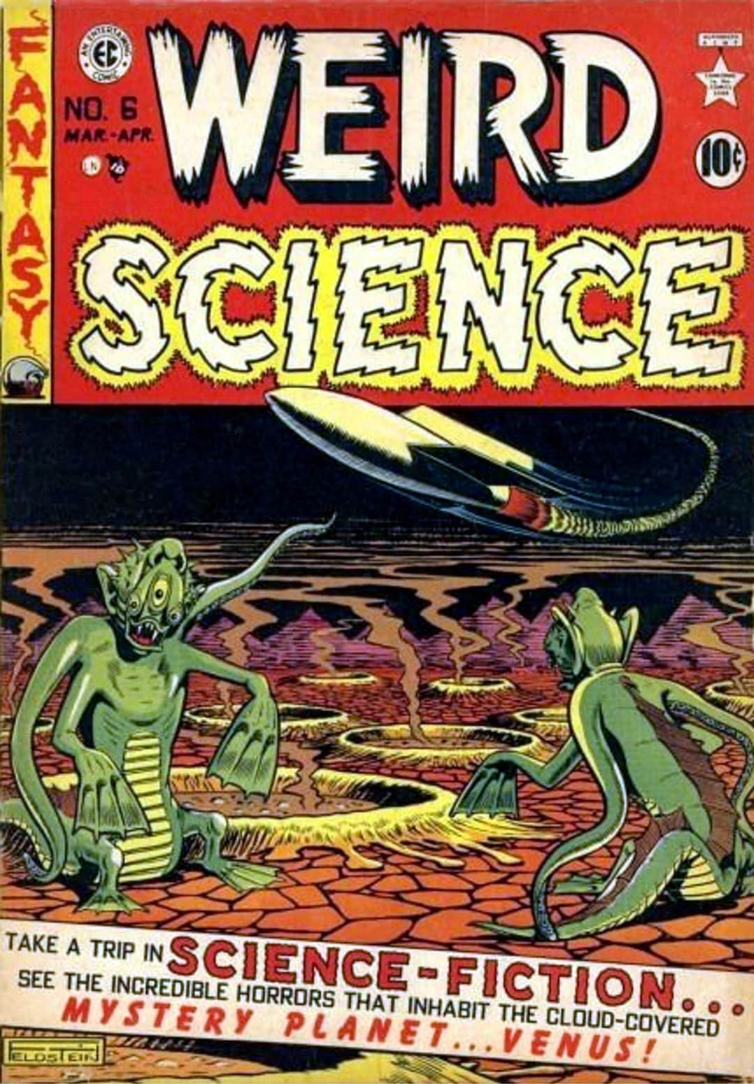 Weird Science Comic Book Cover Blank Note Card Handmade Vintage Image ...