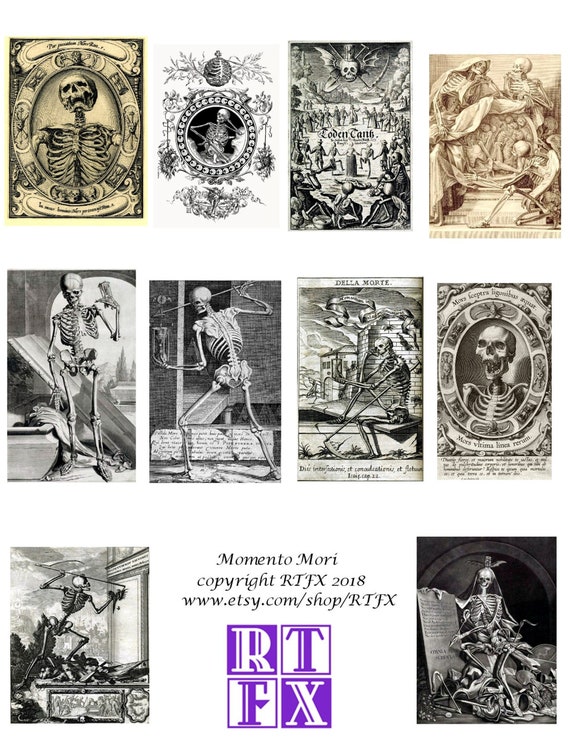 Memento Mori Card Collection 10 Designs Blank Birthday | Etsy
