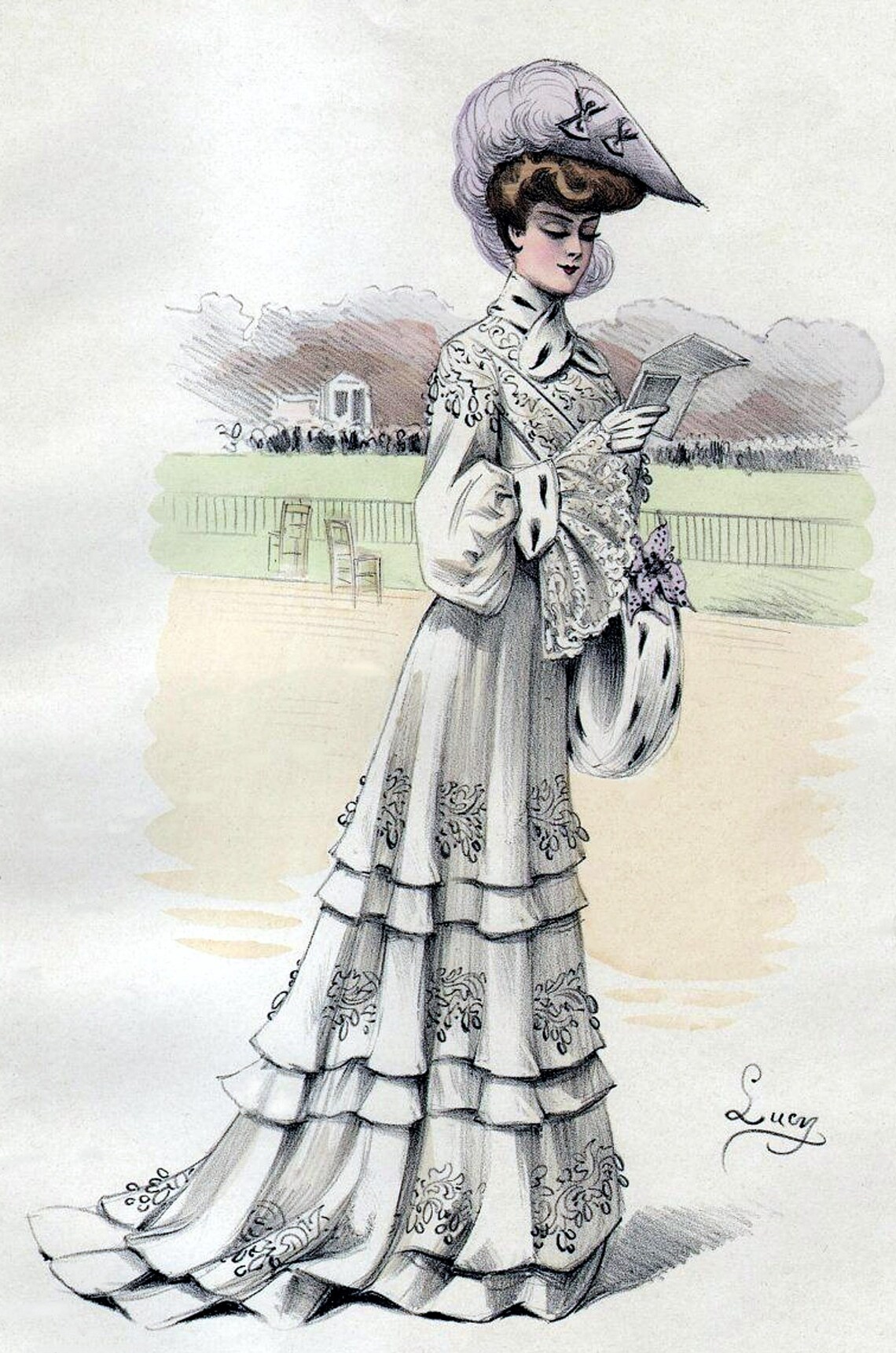 1900's Vintage Image Fashion Plates Handmade Note Cards Set of 10 ...