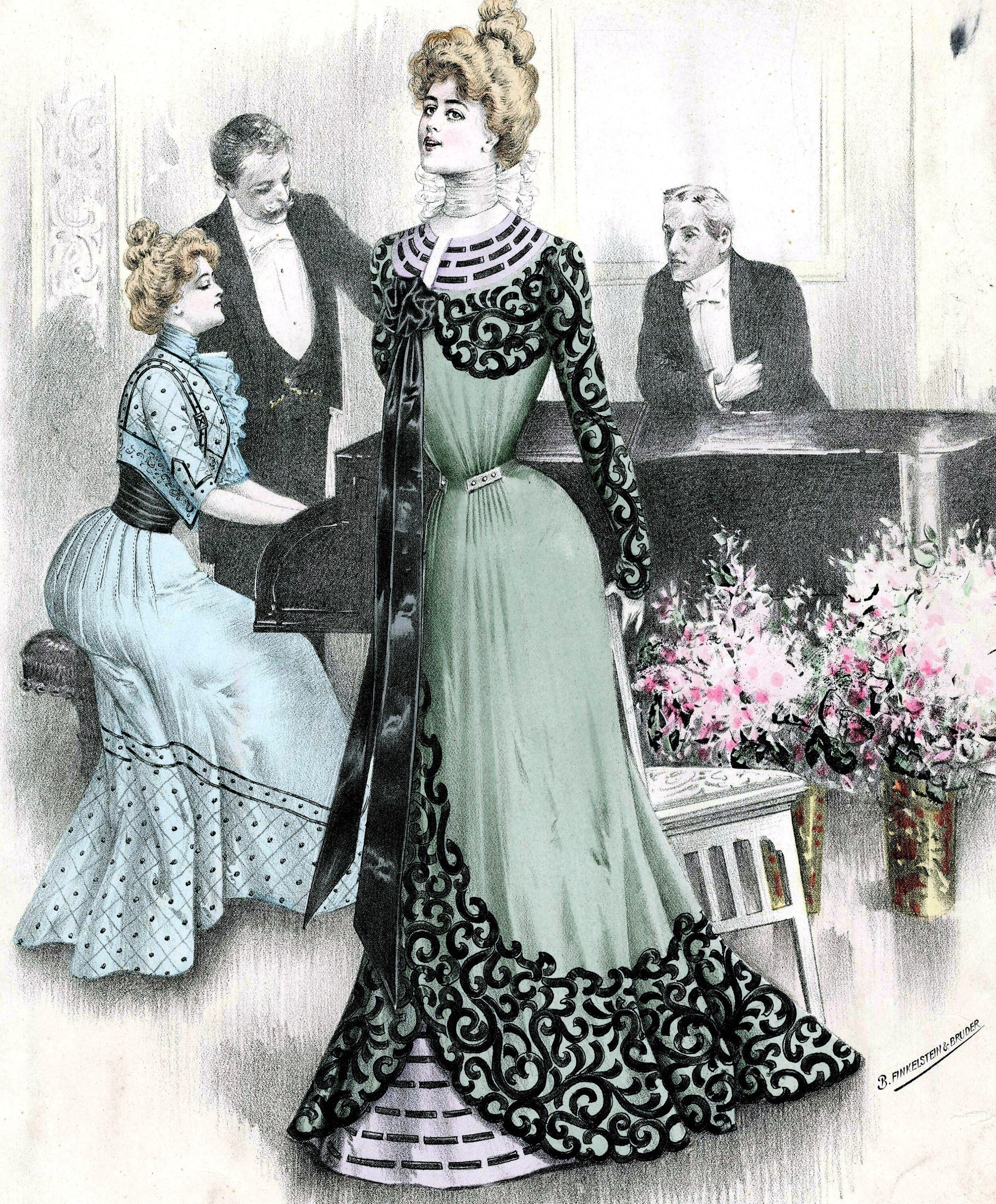 1900's Vintage Image Fashion Plates Handmade Note Cards Set of 10 ...