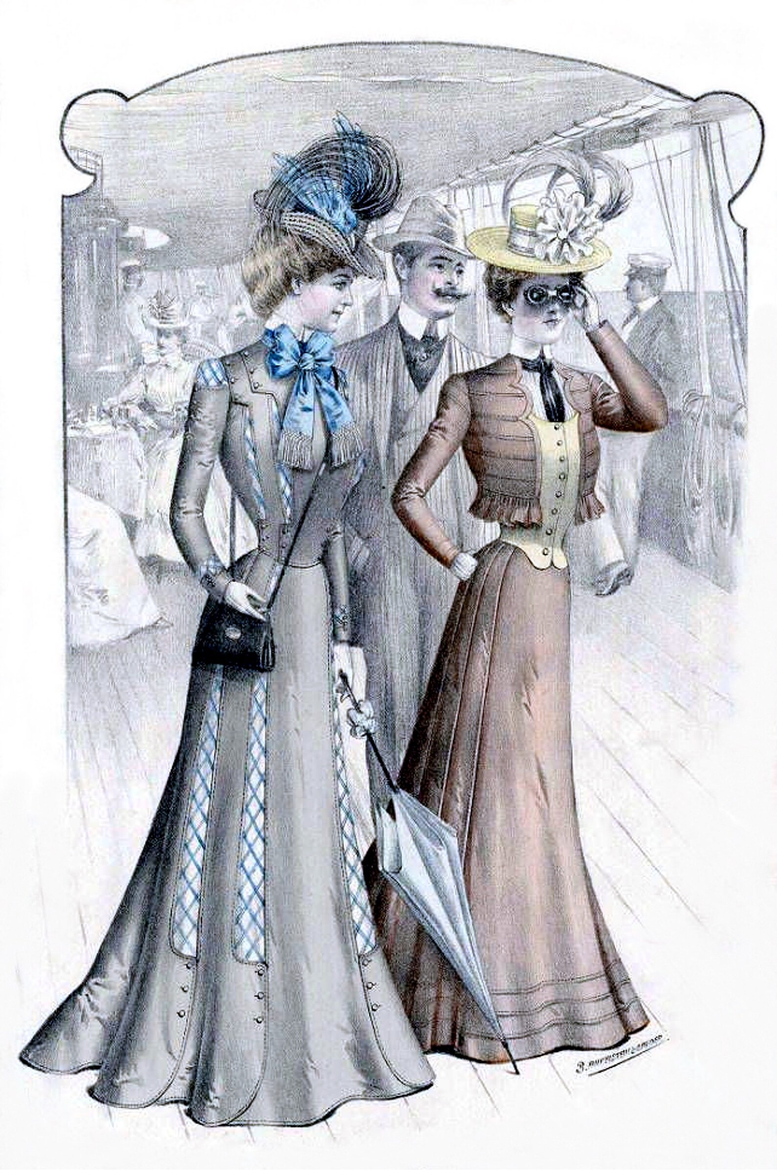 1900's Vintage Image Fashion Plates Handmade Note Cards Set of 10 ...