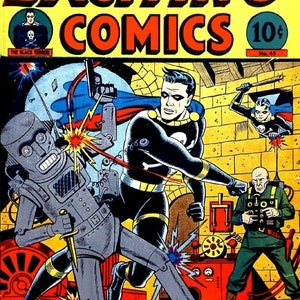 Old Time Comic Book Cover Vintage Image Collection Blank Cards Handmade ...