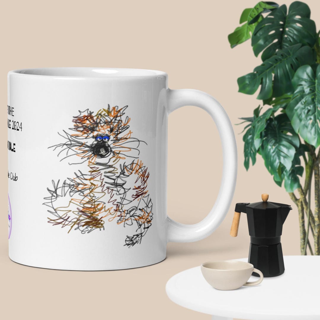11 Oz Calico Doodle "unicorn Male", the Doodle Club - White Glossy Mug ...