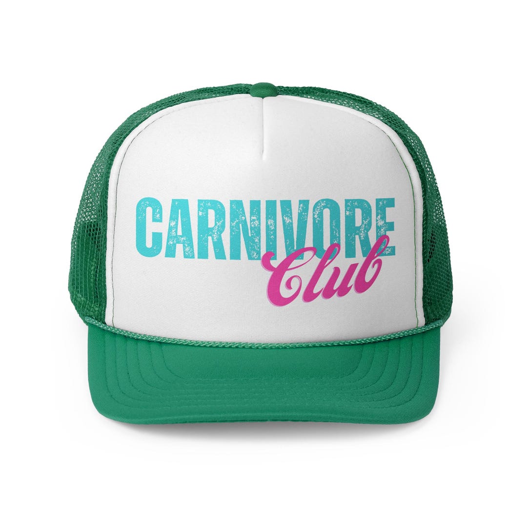 Carnivore Club Trucker Cap - Fun and Stylish Headwear for Meat Lovers ...