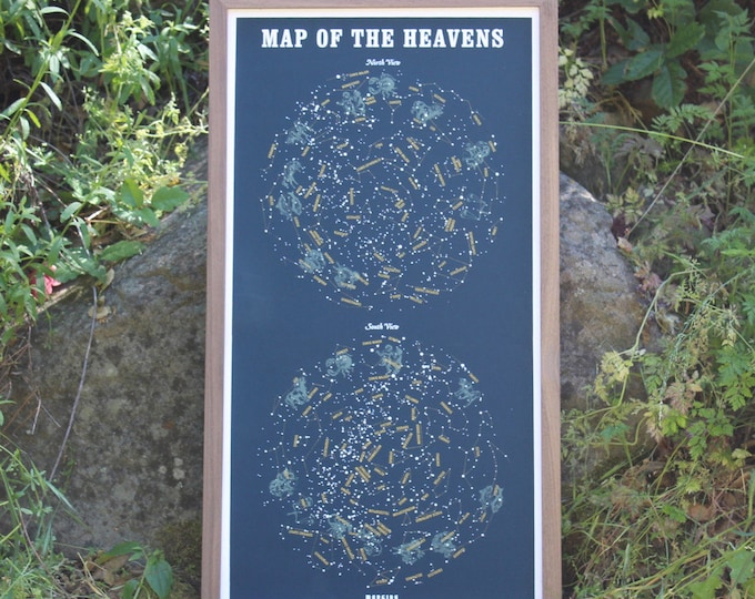 Map of the Heavens 3 COLOR Silkscreen Print - Etsy