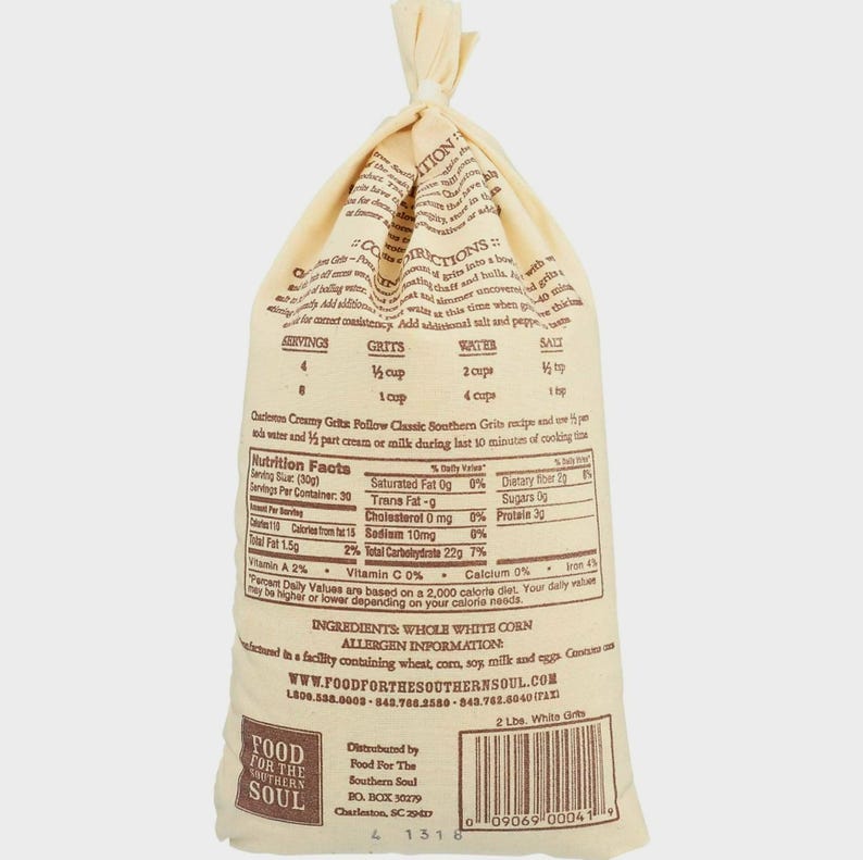 White Stone-ground Grits Charleston Favorites - Etsy