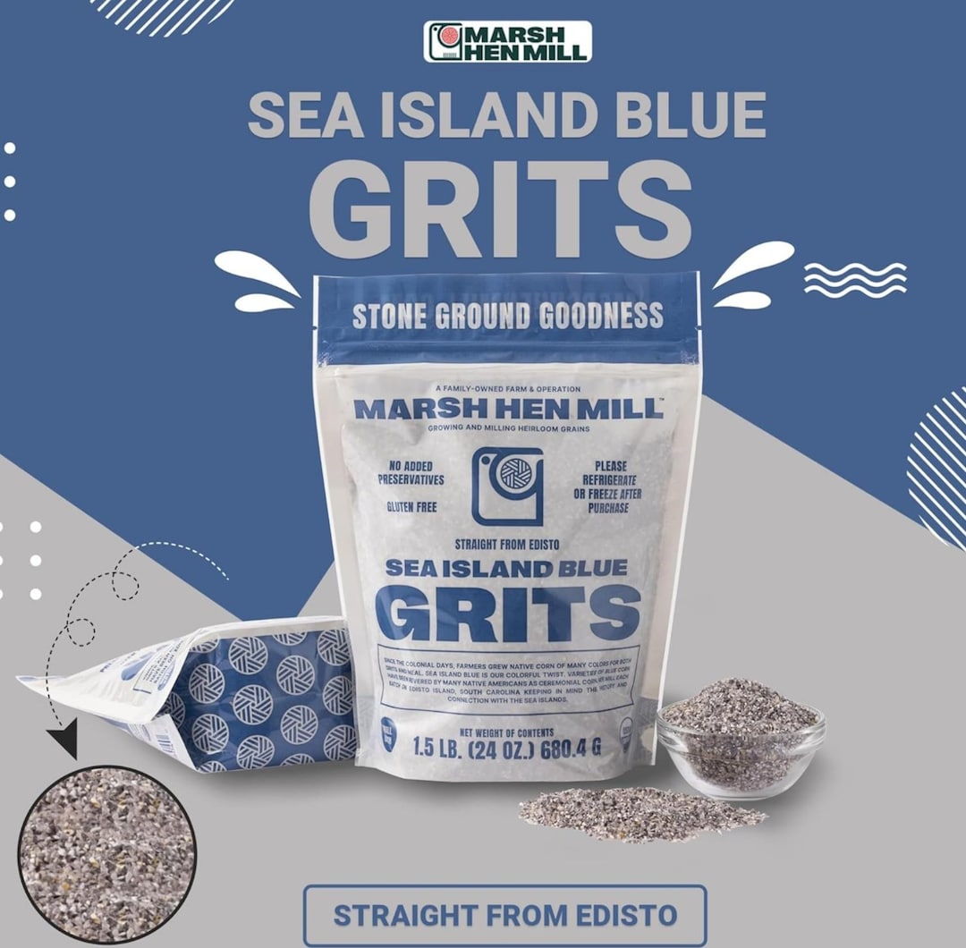 Sea Island Blue Stone-ground Grits Marsh Hen Mill - Etsy