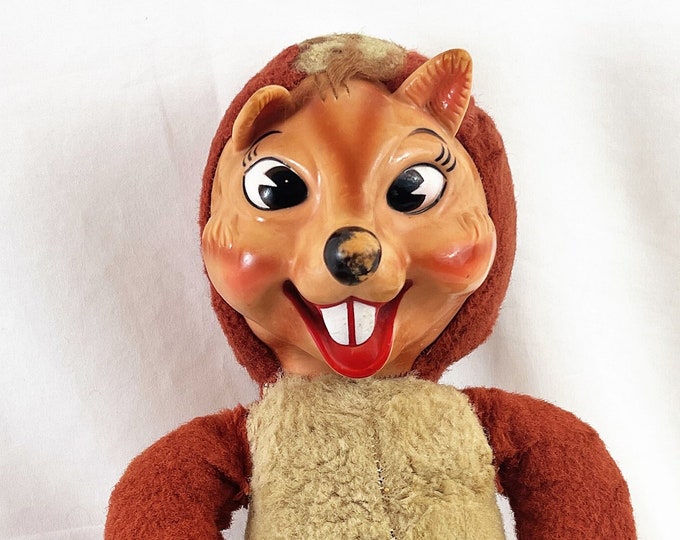 Vintage 1950s 50s Rushton Type Rubber Face Chipmunk Squirrel Beaver Fox ...