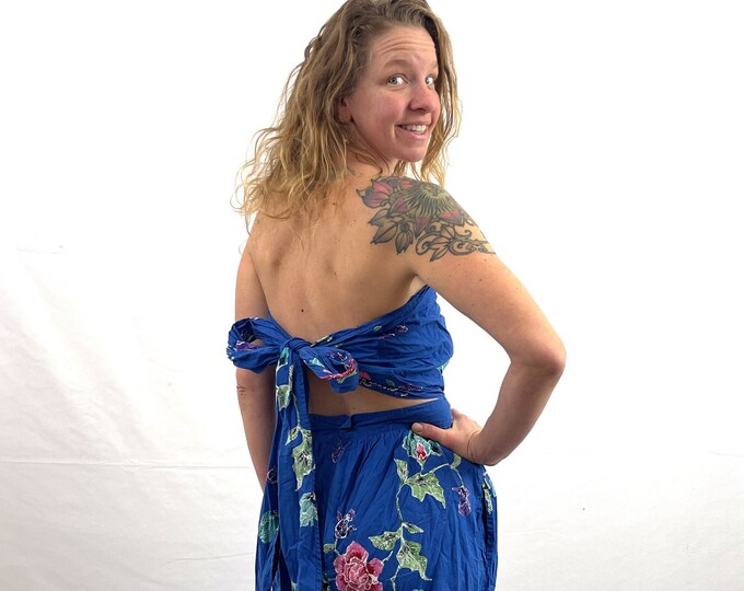 Vintage 1990s 90s Indonesian Cotton Dress Java Wraps Made in Indonesia ...