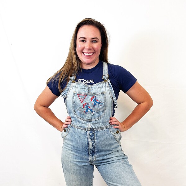 Guess Overalls - Etsy