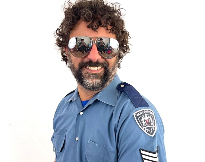 Vintage 1970s 80s Vancouver Canada Canadian Police Cop Uniform Super ...
